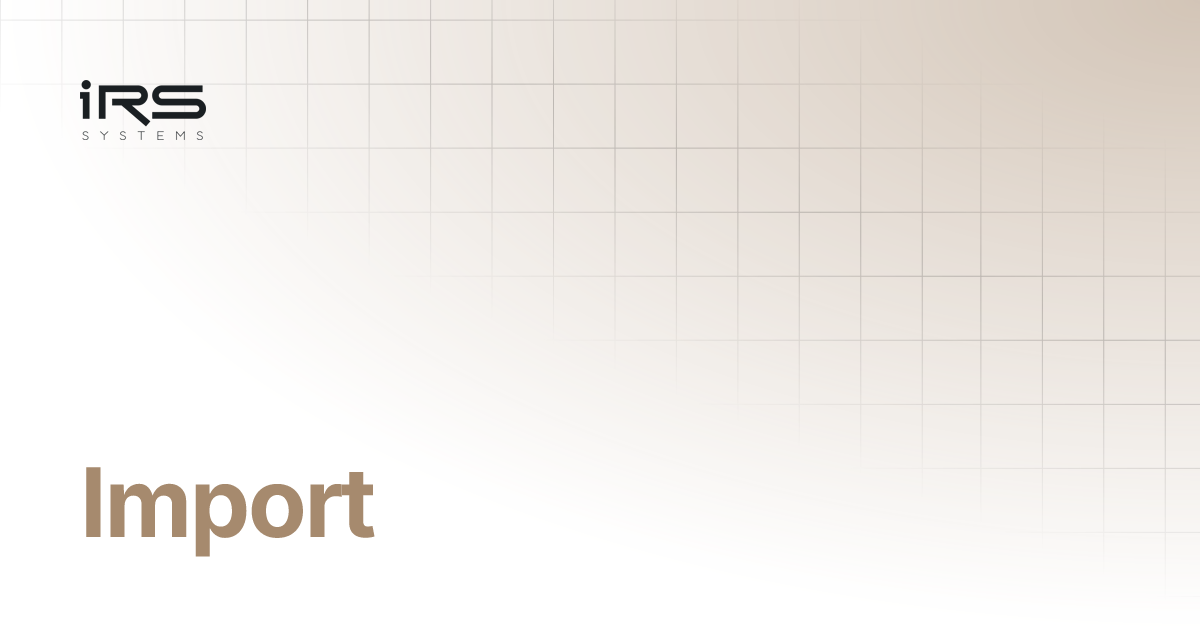 Import | IRS DOCS
